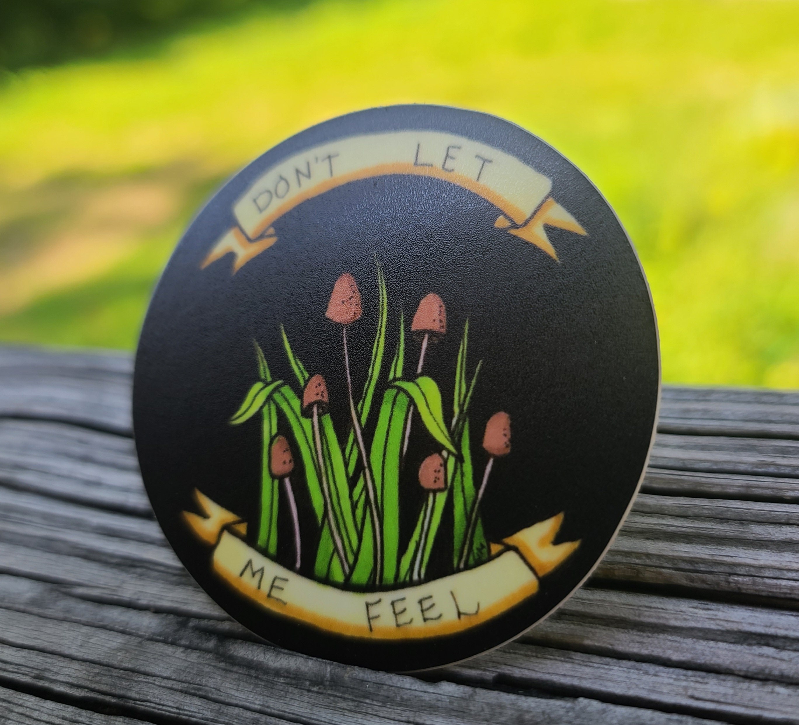 Angsty Stickers Mushroom Decals Emotional Sticker Feelings - Etsy