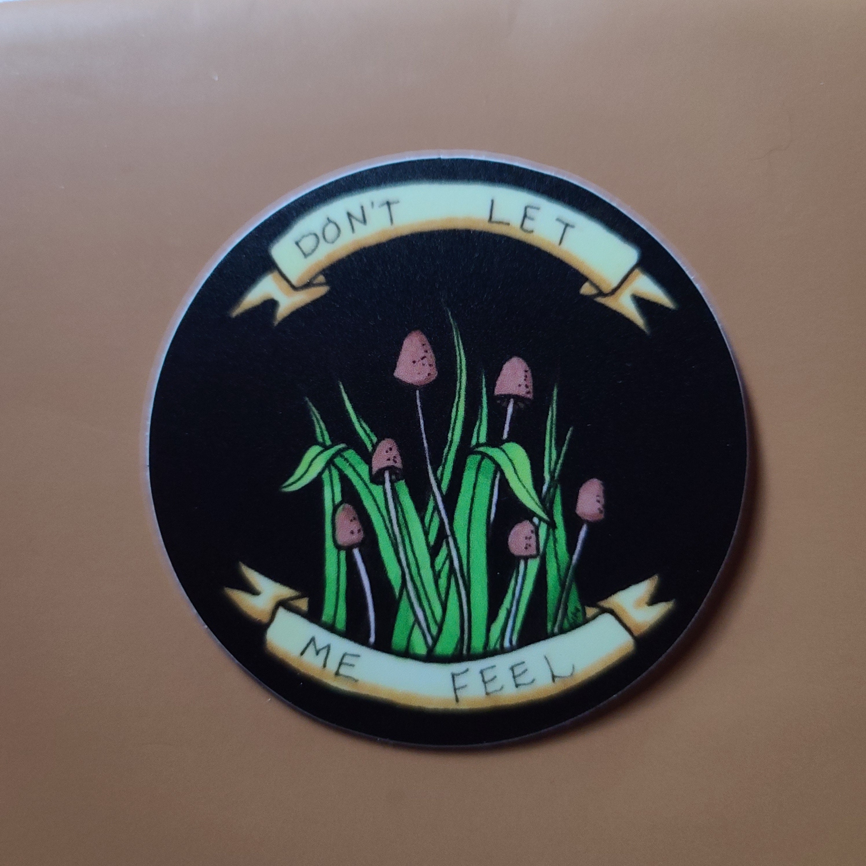 Angsty Stickers Mushroom Decals Emotional Sticker Feelings - Etsy