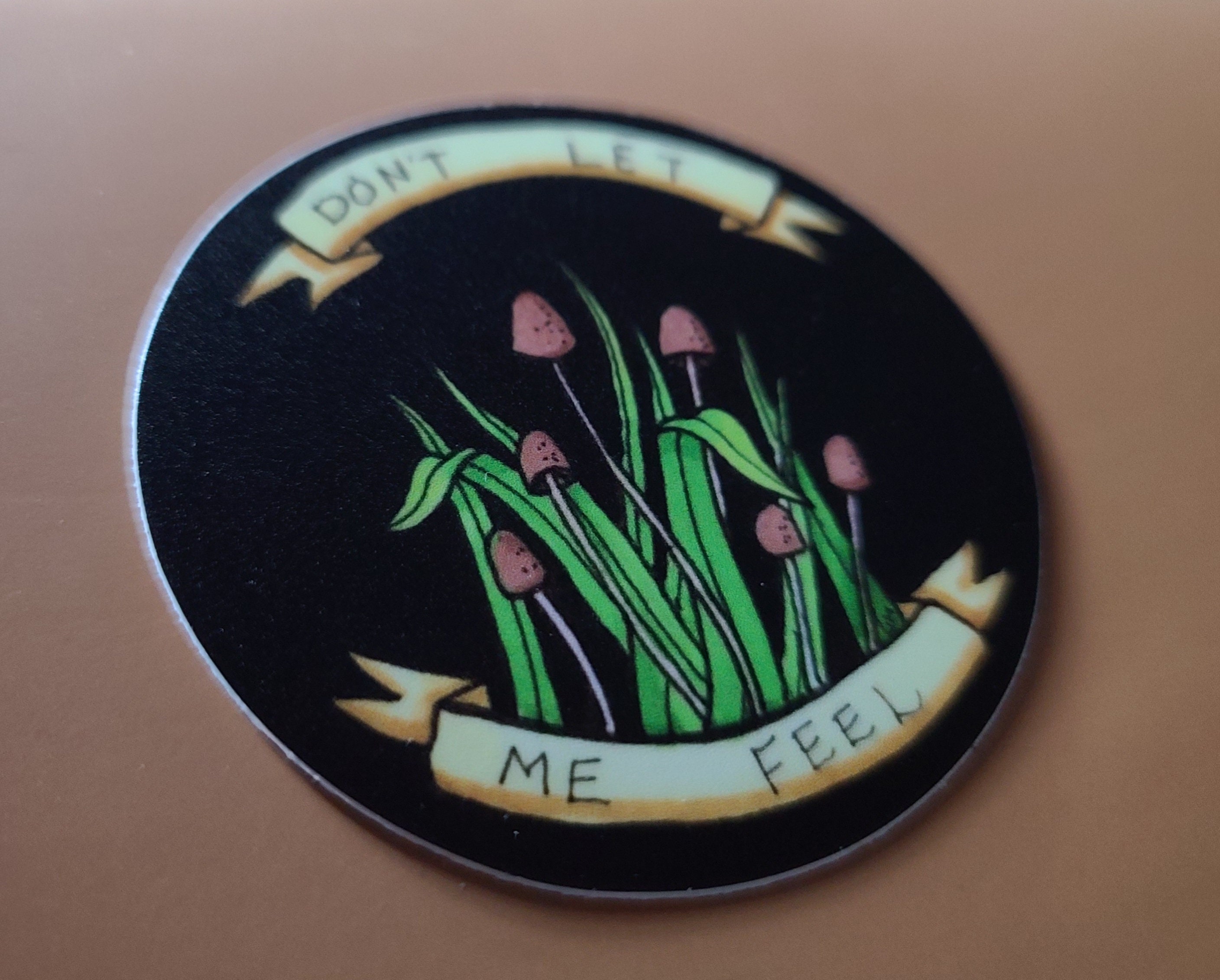 Angsty Stickers Mushroom Decals Emotional Sticker Feelings - Etsy