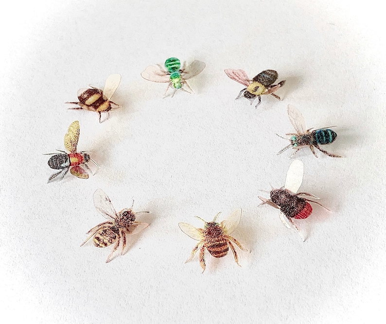Miniature Plastic Bees - Etsy