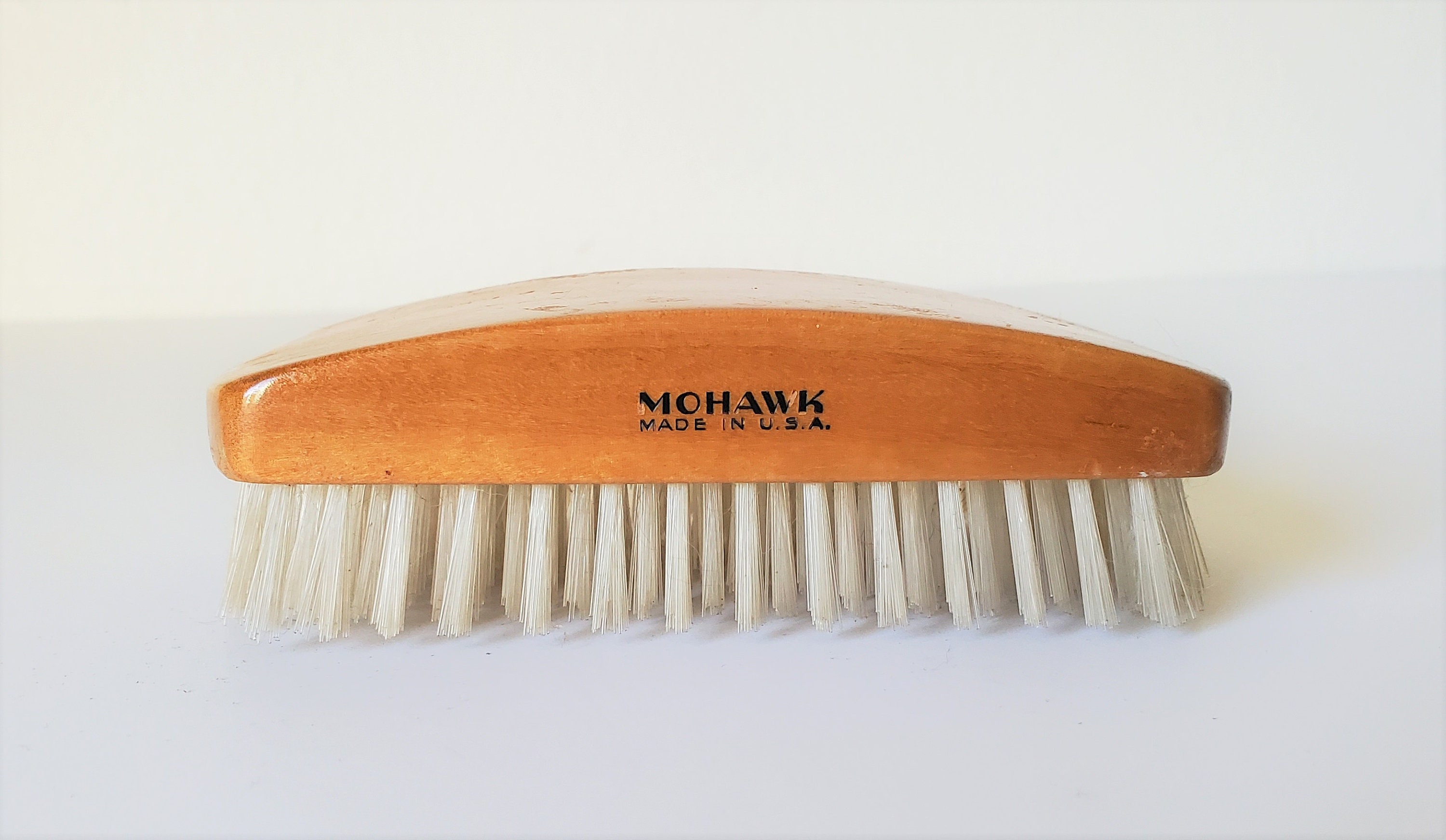 Vintage Mohawk Nylon Hairbrush Satinwood Made in U.S.A. - Etsy