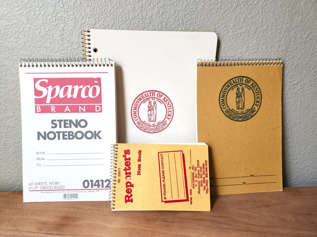 Vintage Notebooks - Writing Supplies - Desk Supplies - Writing Paper ...