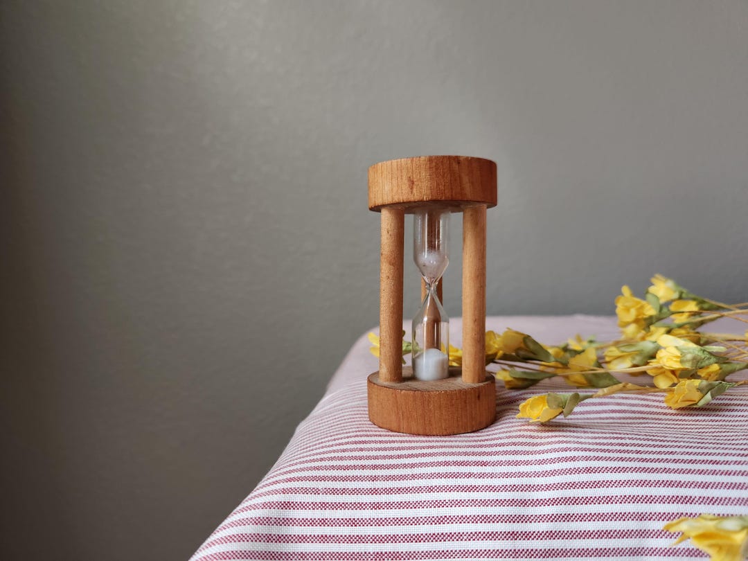 Handmade Wood Hourglass - Sand Countdown Timer - Game Timer - Egg Timer ...