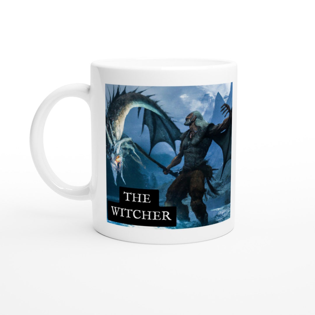 Geralt of Rivia Wings the Witcher White 11oz Ceramic Mug Great Gift ...