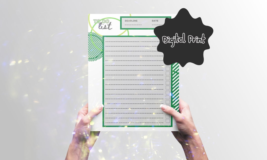 Printable To-do Checklist, Designed for Personal Errands, Household ...