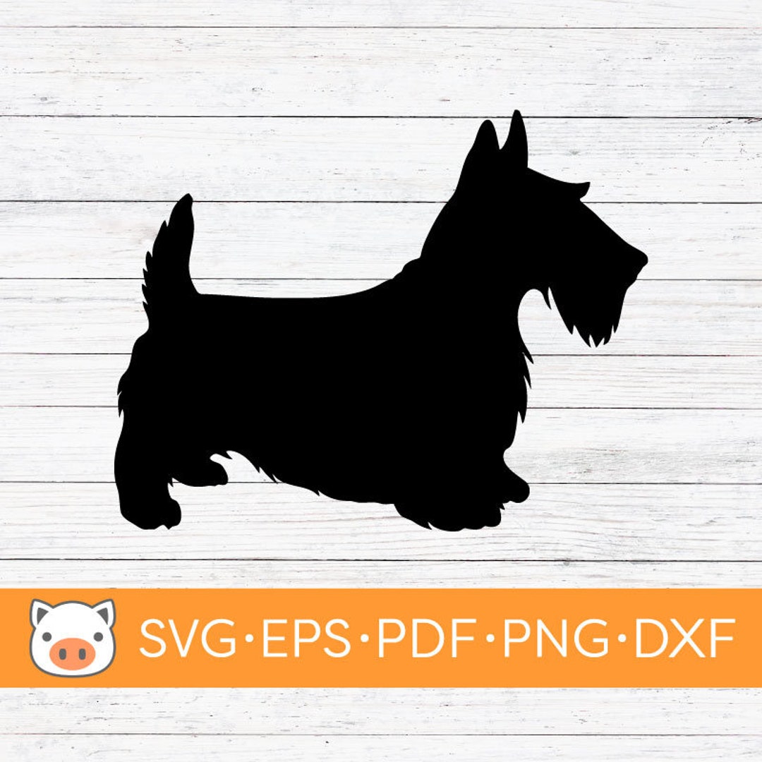 Scottish Terrier SVG Digital Download File, Dog SVG, Vector Cut File ...