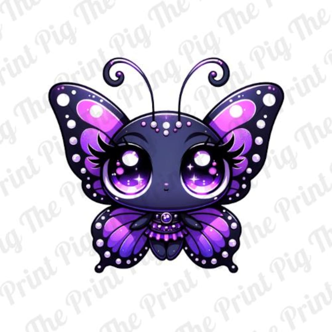 Cute Butterfly PNG Digital Download File, Animals, T-shirt Printing ...