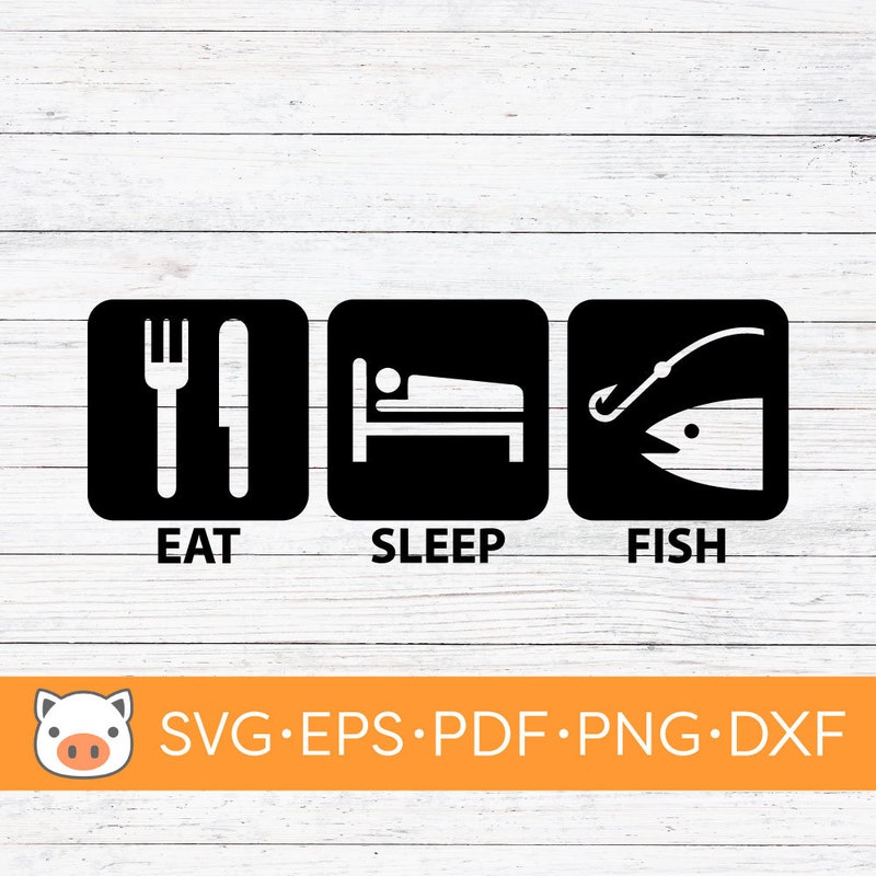 Eat Sleep Fish - Etsy