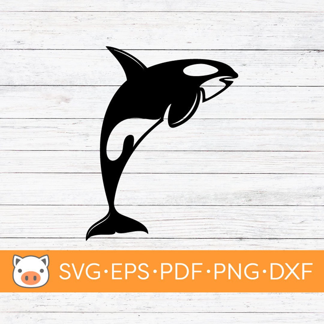 Killer Whale SVG Digital Download File, Ocean, Fish, Marine SVG, Vector ...