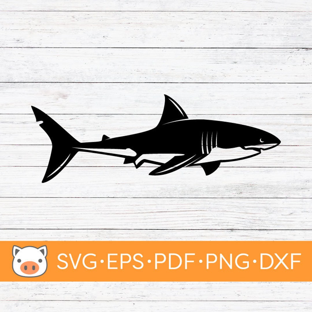 Shark SVG Digital Download File, Ocean, Fish, Marine SVG, Vector Cut ...