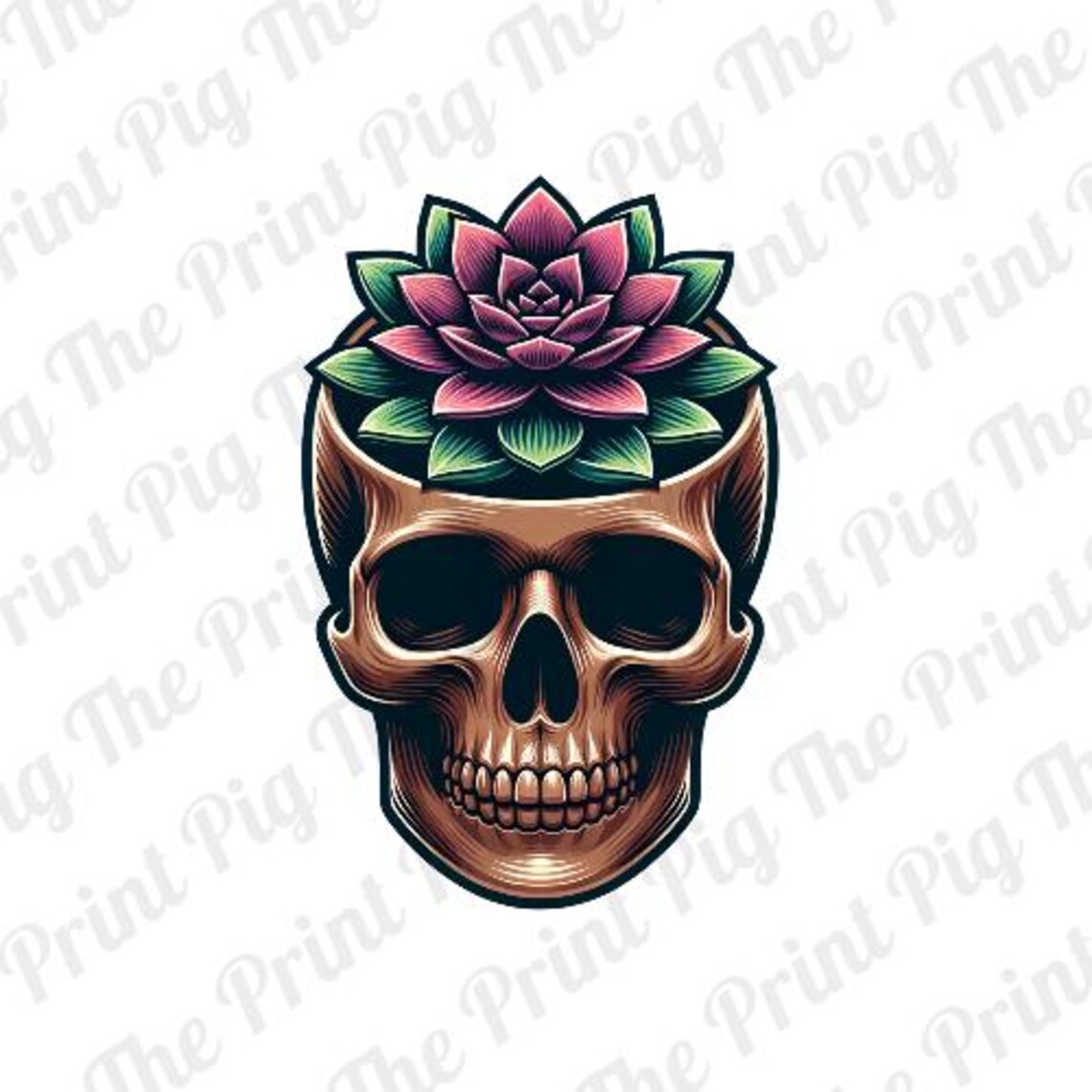Cactus Skull PNG Digital Download File, Skeleton PNG, Halloween, T ...