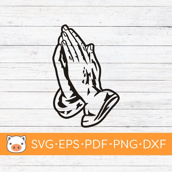 Praying Hands Digital Sticker - Etsy