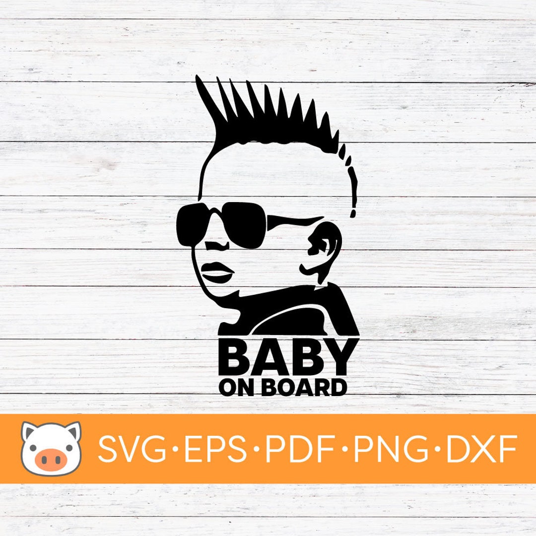 Baby on Board SVG Digital Download File, Cute Baby SVG, Vector Cut File ...