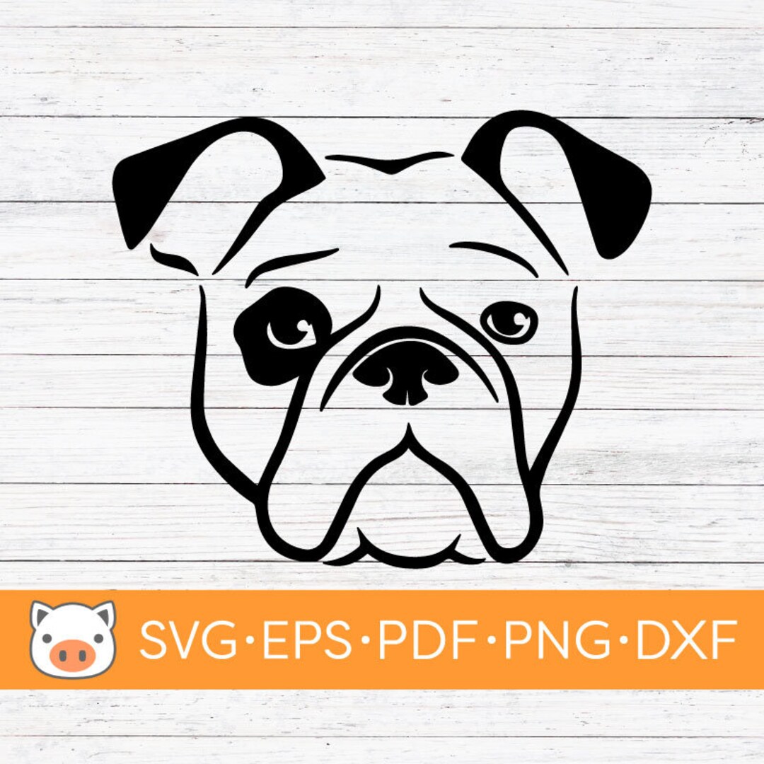 Bulldog SVG Digital Download File, Bully Dog SVG, Vector Cut File ...