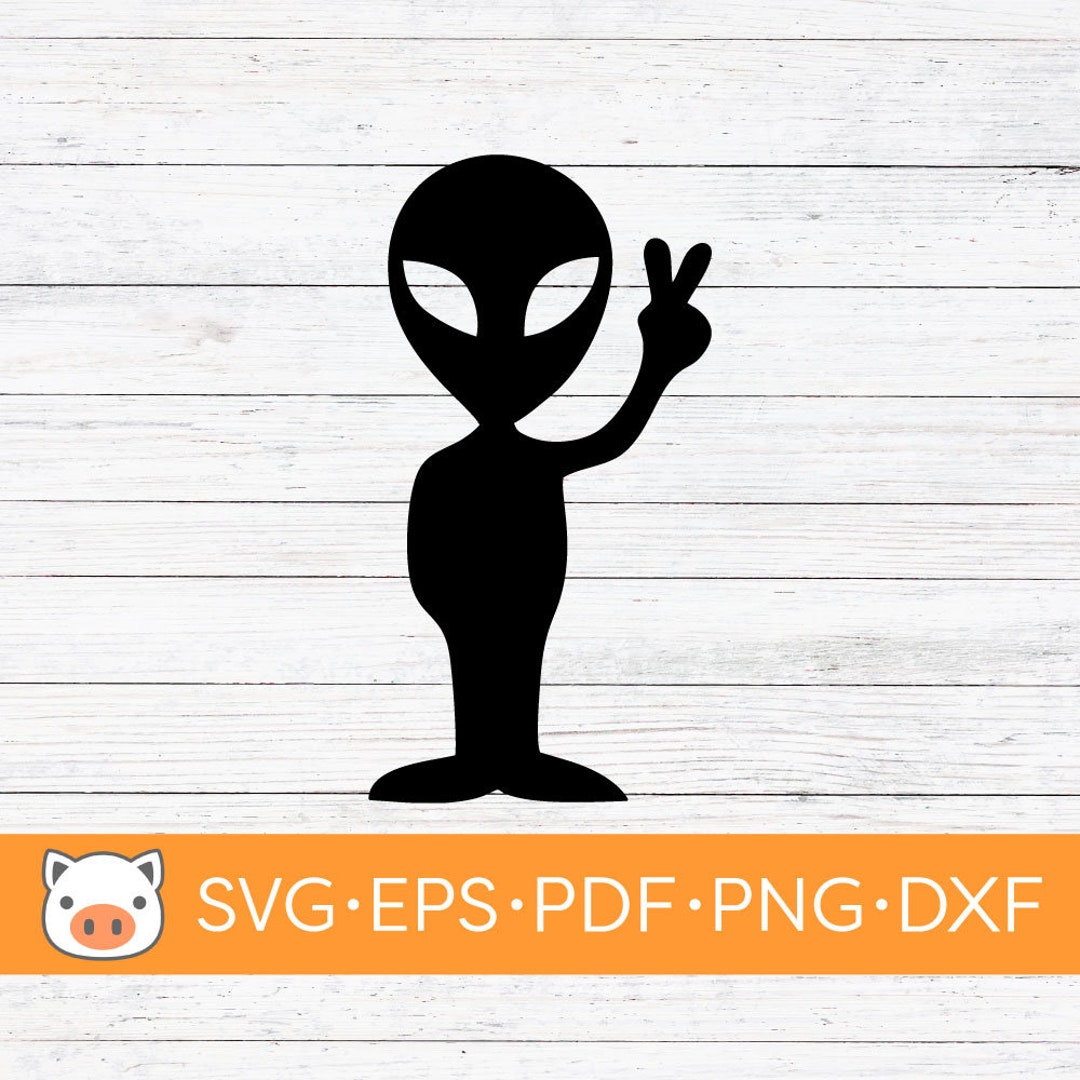 Alien SVG Digital Download File, UFO SVG, Vector Cut File, Cricut ...