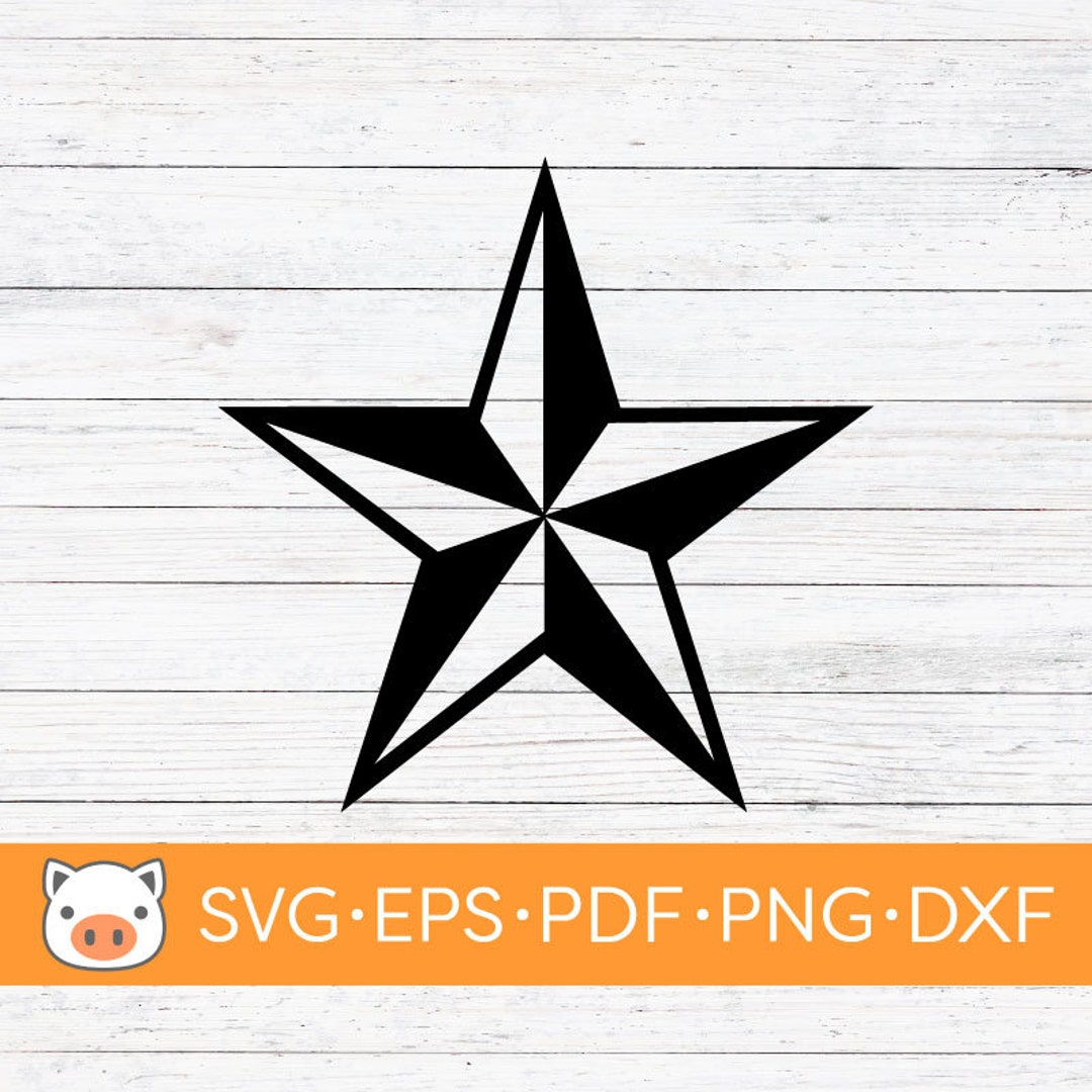 Nautical Star SVG Digital Download File, Fish Boats SVG, Vector Cut ...