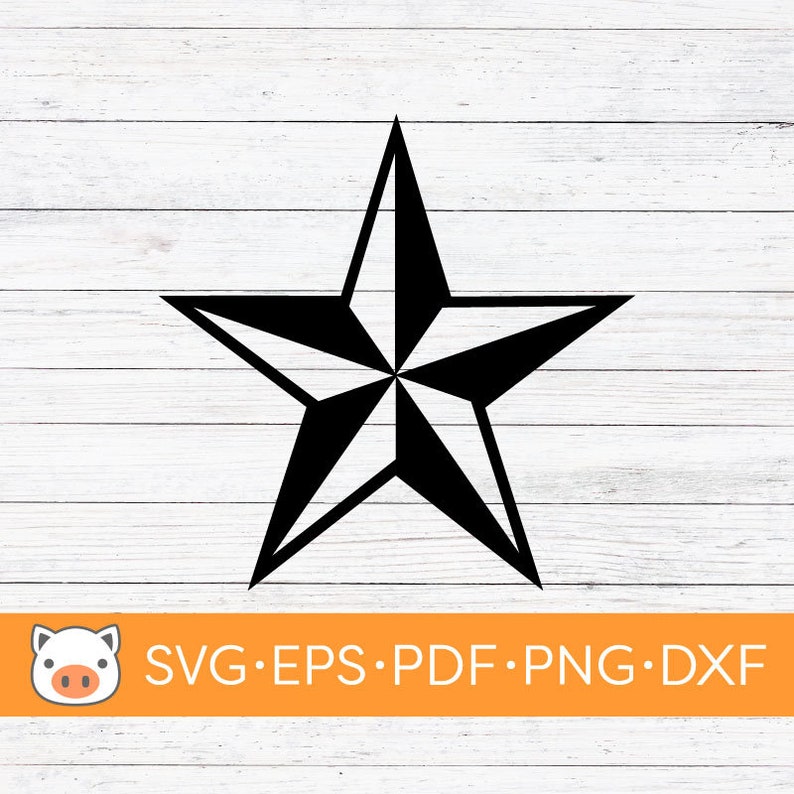 Nautical Star SVG Digital Download File, Fish Boats SVG, Vector Cut ...