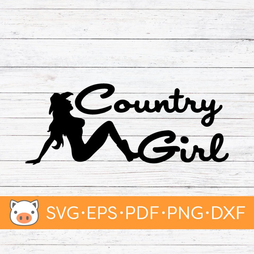 Country Girl SVG Digital Download File, Cow Girl SVG, Vector Cut File ...