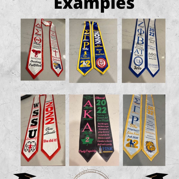 Custom Graduation Stole - Etsy