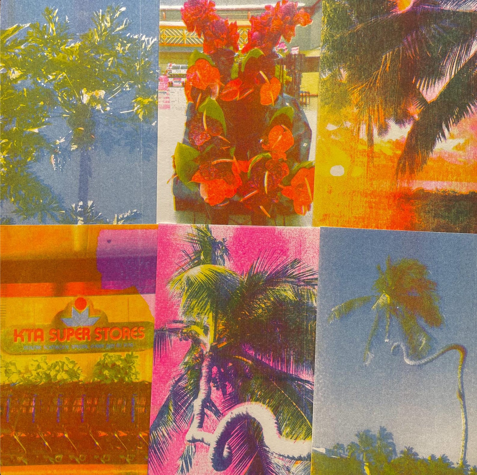 Kona Mini Riso Art Prints - Etsy