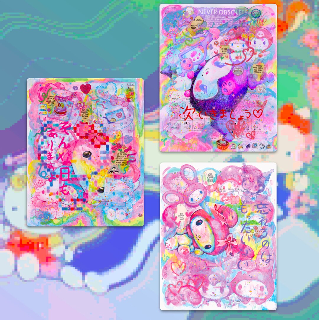 Chaotic Collage Stickers - Etsy