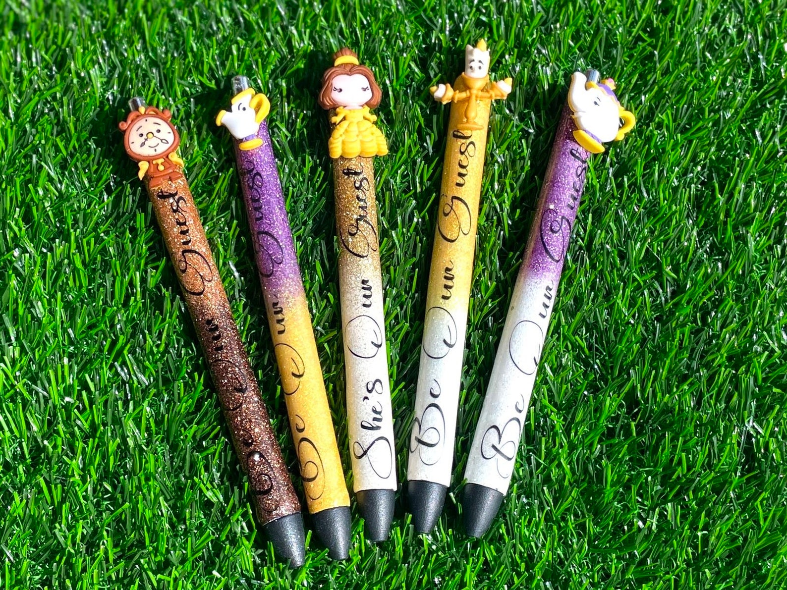 Beauty Princess Pen Set Belle Pen Personalized Pen - Etsy