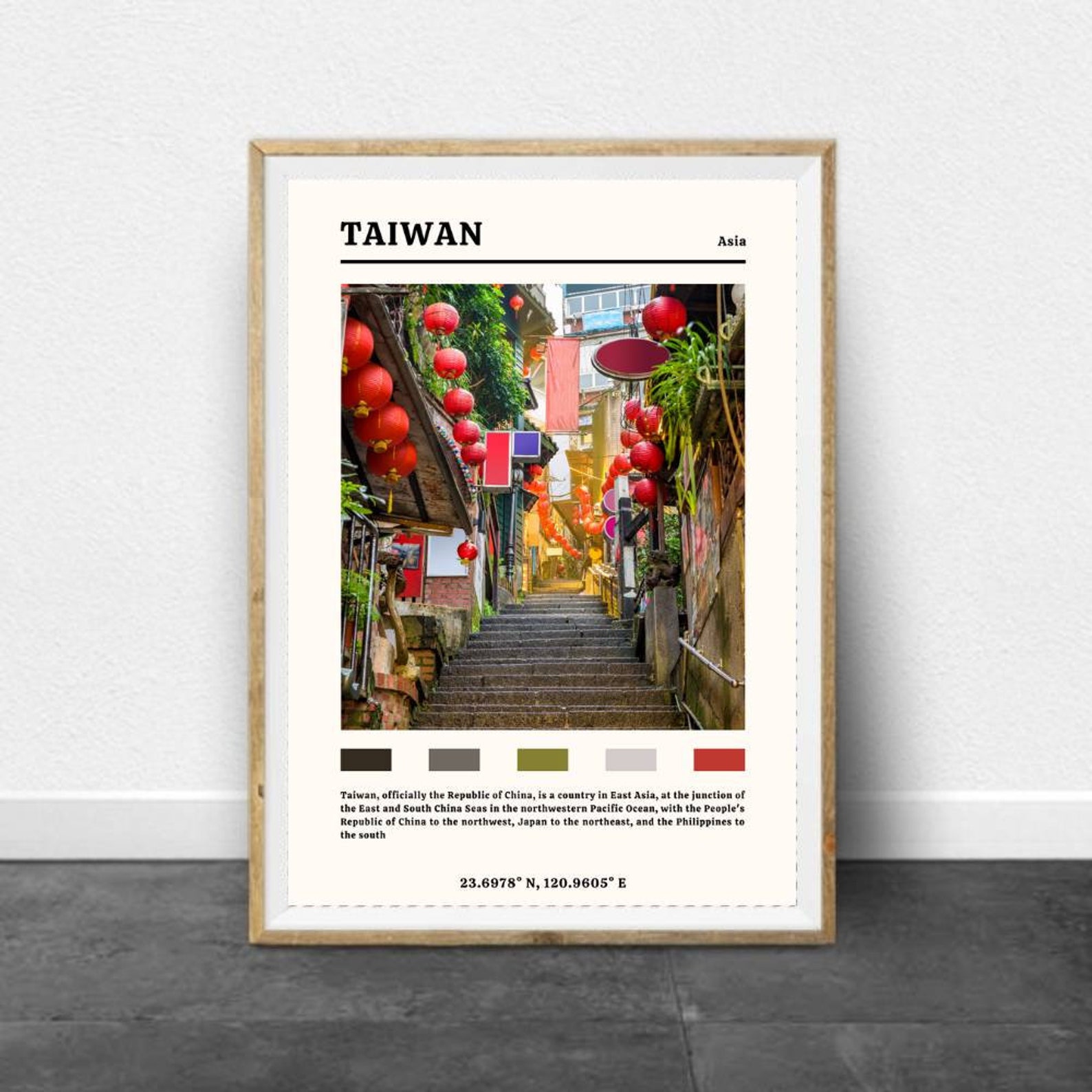 Taiwan Travel Poster Taiwan Poster Taiwan Print Unique Wall - Etsy