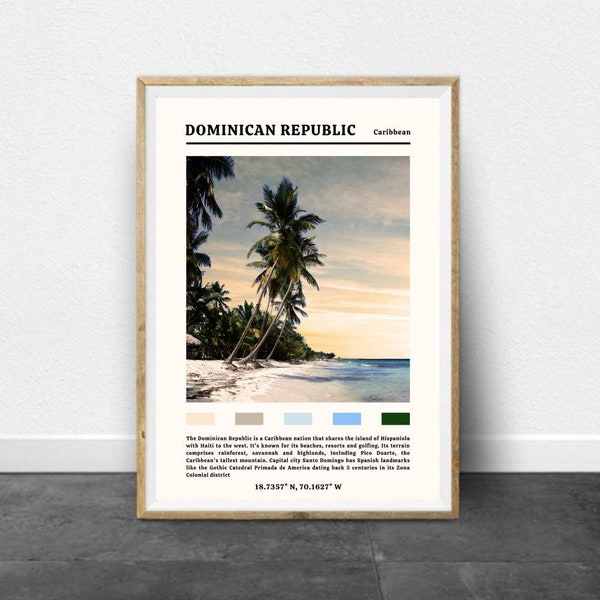 Dominican Republic Poster - Etsy UK