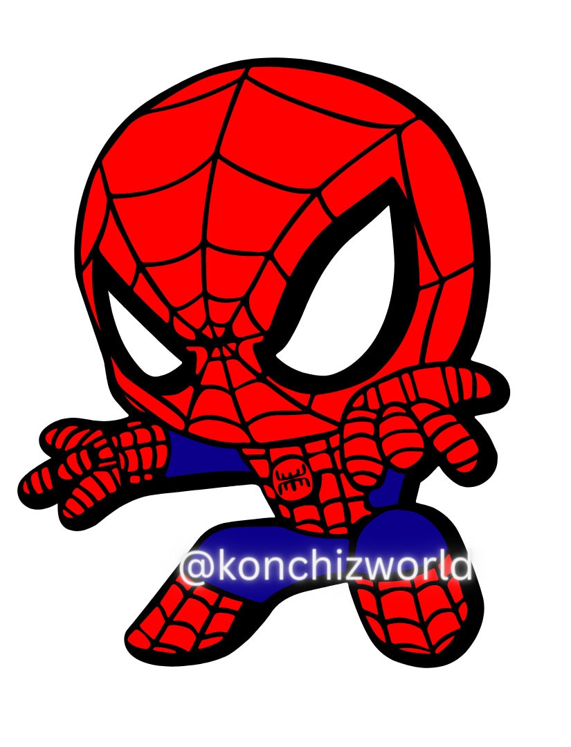 Baby Spiderman SVG File - Etsy