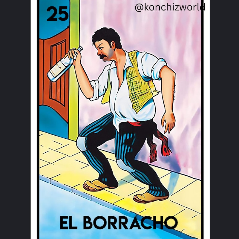 Loteria el borracho - Etsy México