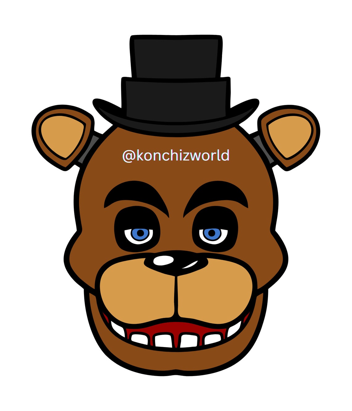 Freddy Five Nights at Freddy's SVG File - Etsy