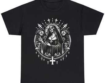 Blashemy Nun Lesbian Sexy Unholy Nun Unisex T-shirt Plants Gift Friend, Gift for Best Friend ...