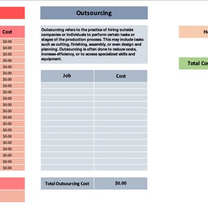 Woodworking Project Pricing Template: Excel Workbook (digital Download ...