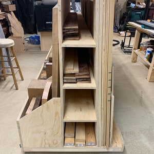 Lumber and Sheet Goods Storage Cart - 32 Page Build Plan - Etsy