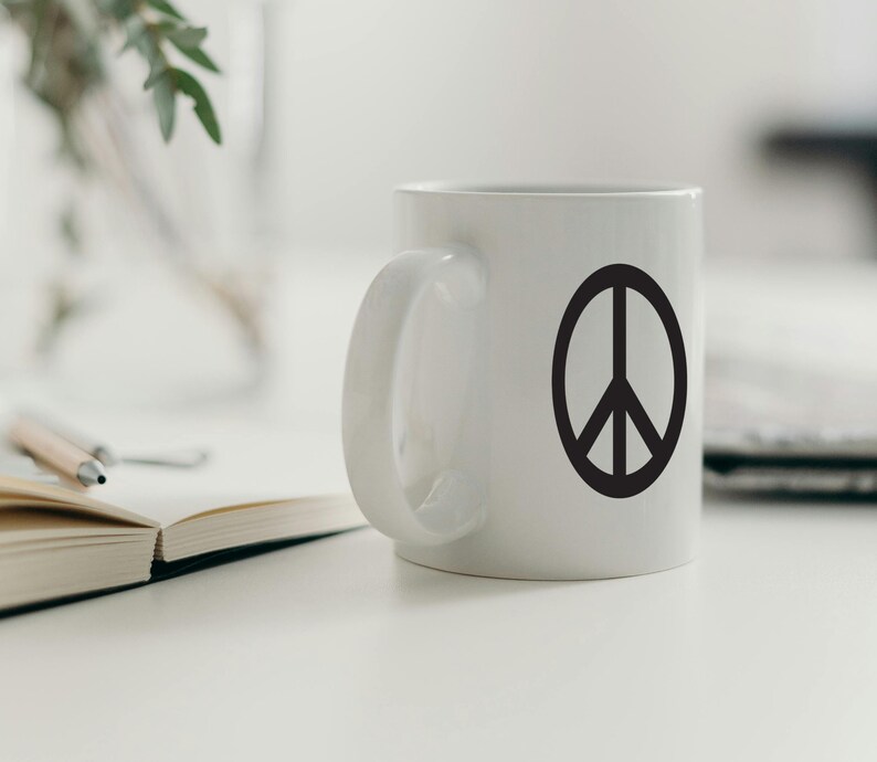 Peace Sign Peace Symbol SVG File for Cricut Svg Files for Download. PNG ...