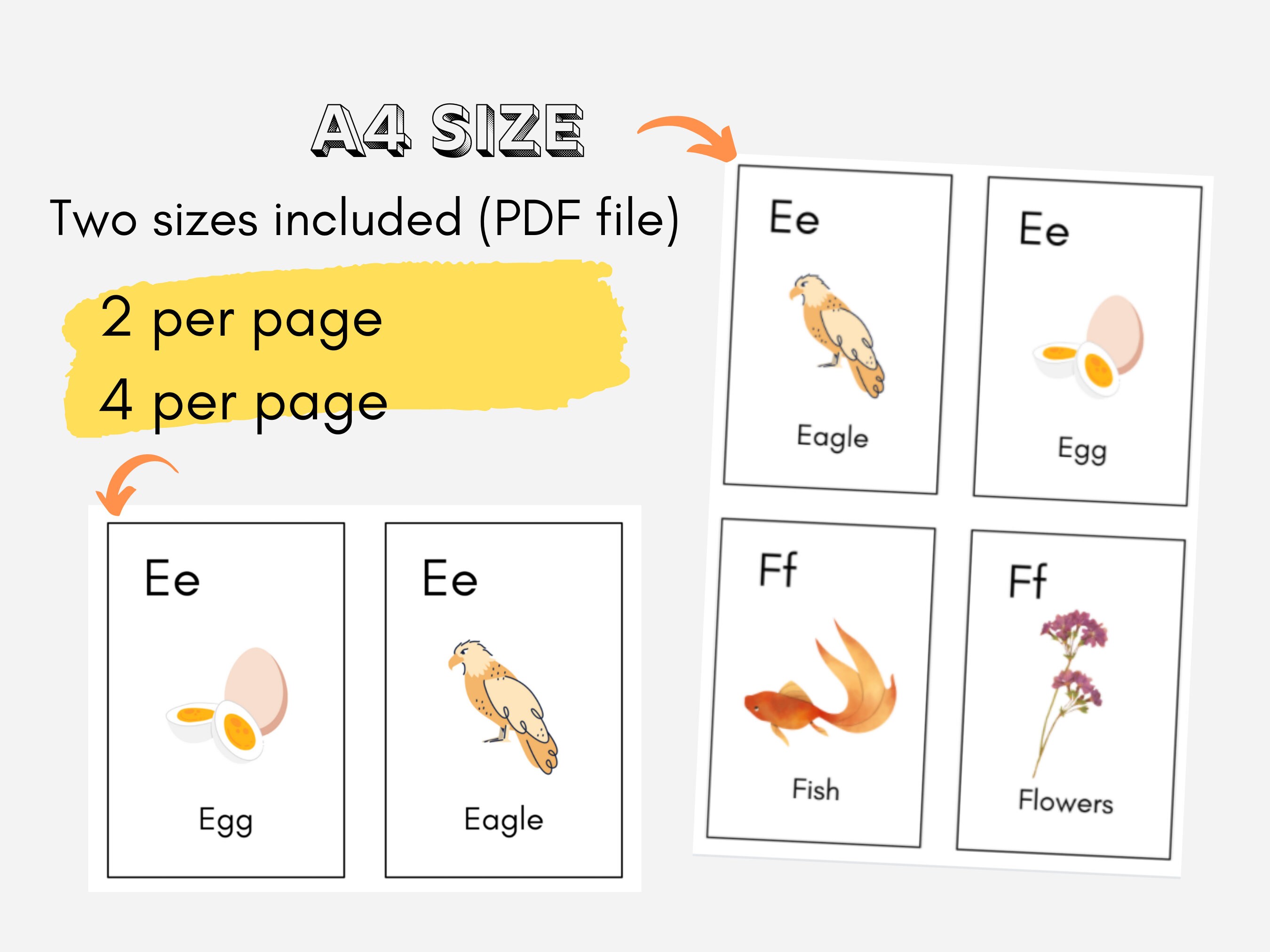 Colorful ABC Cards Printable | Homeschool Printables Preschool Nursery ...