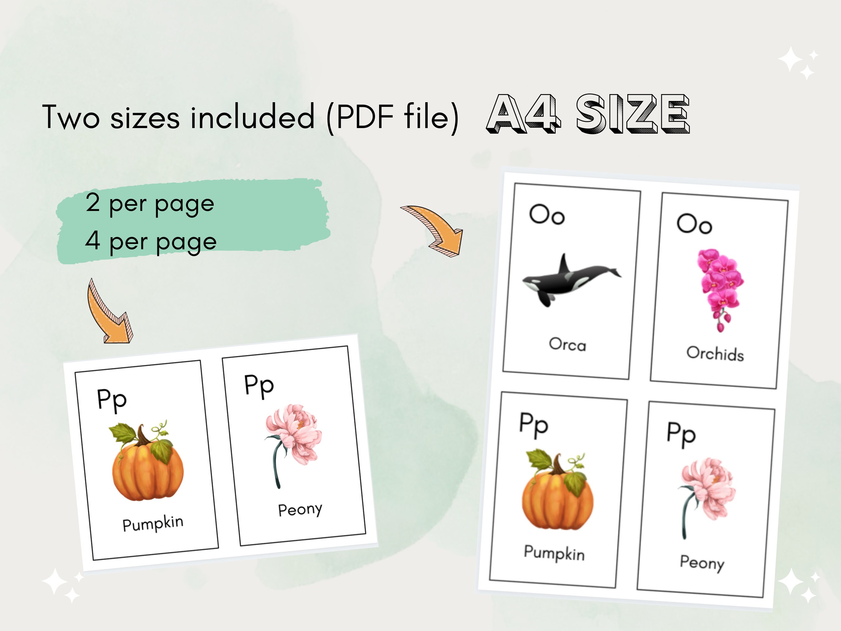 Nature ABC Cards Printable | Homeschool Printables Preschool Nursery ...
