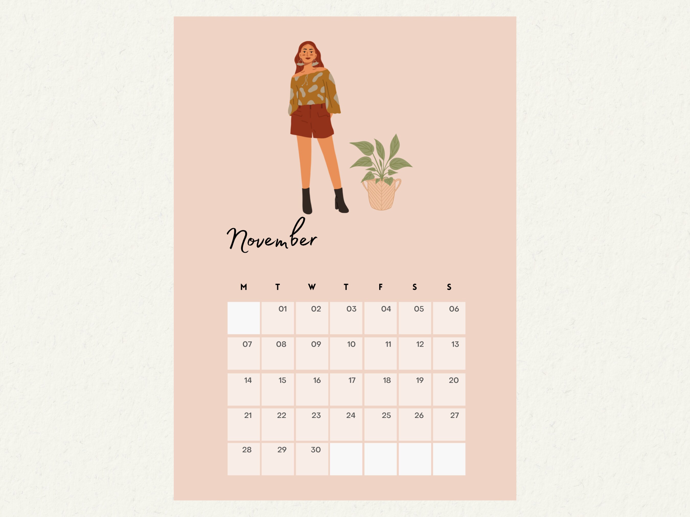 2022 BOHO Aesthetic Calendar | Digital Download | Printable Calendar I ...