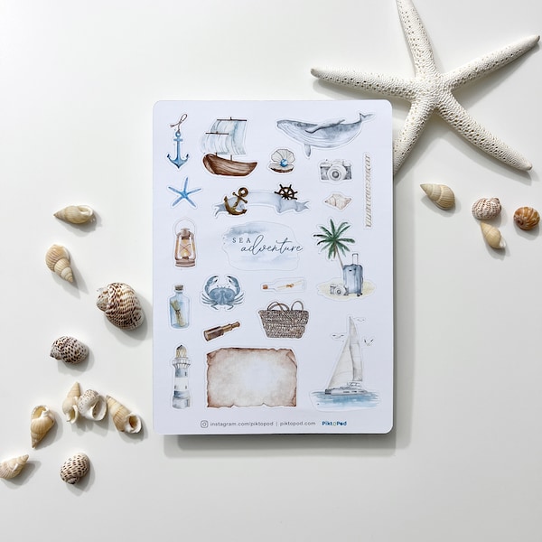 Nautical Stickers - Etsy