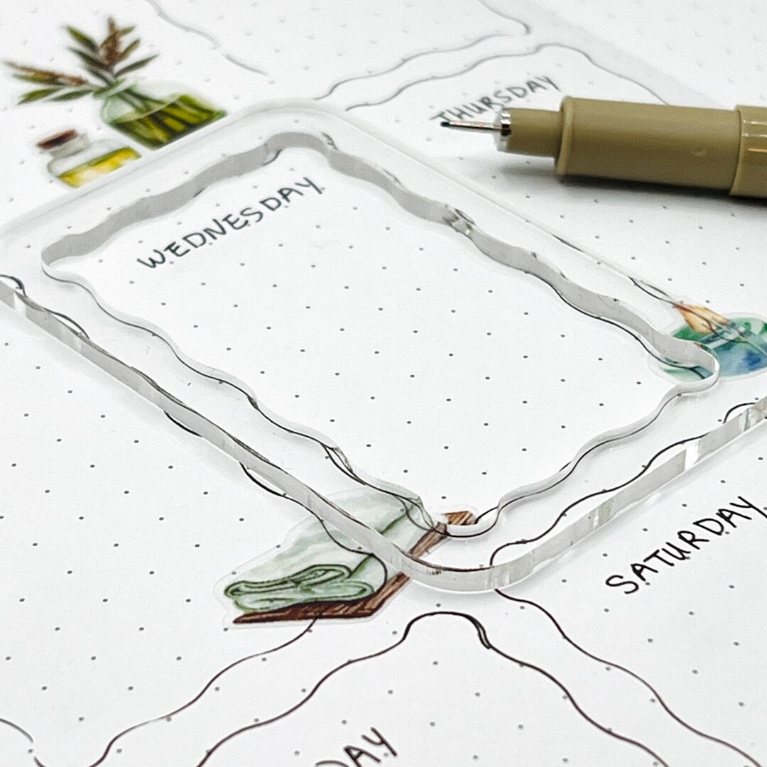 NEW! Small Wavy Rectangle Shape Border for Journal Layout Template | 1. ...