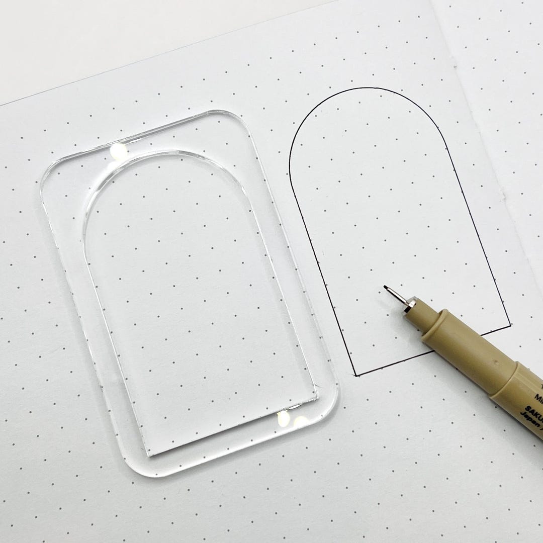 NEW! Arch Shape Border for Journal Layout Template | 1.4"x2.25" - Etsy