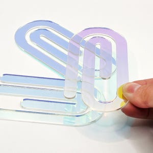 NEW! Iridescent Jumbo Paper Clip Bookmark - Etsy