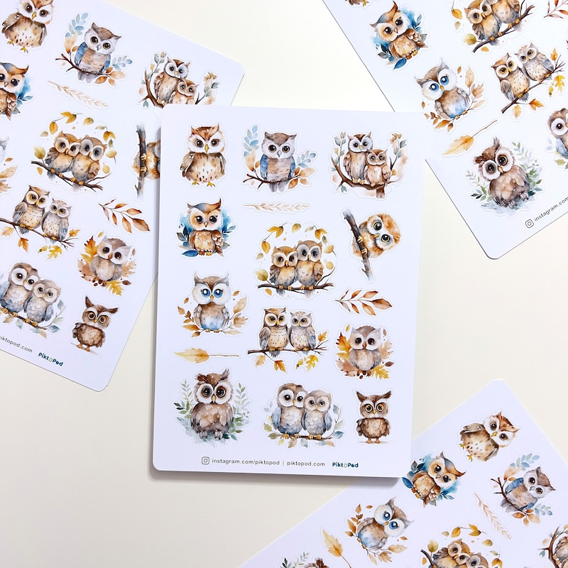 Owl Sticker - Etsy UK