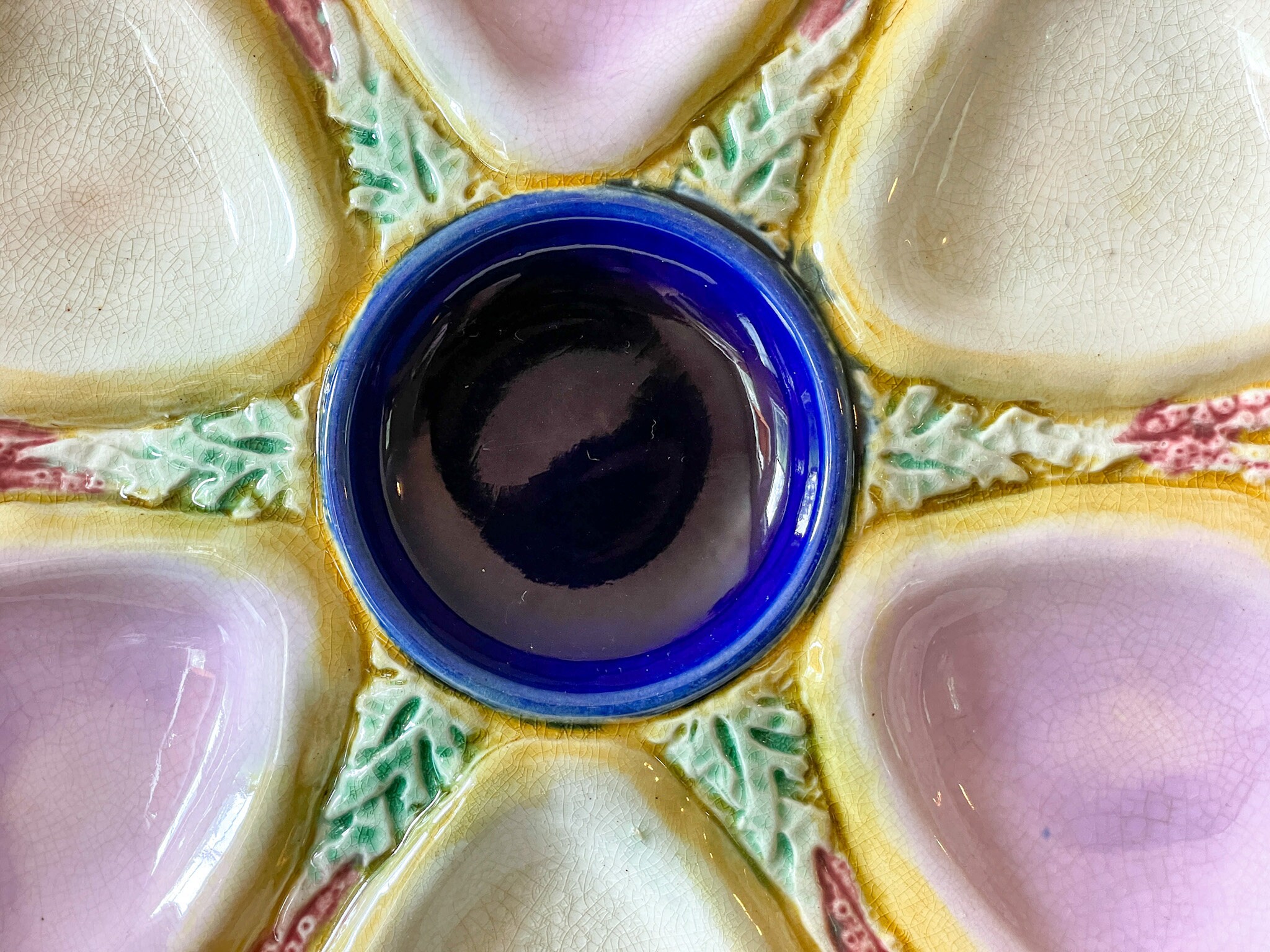 Antique Samuel Lear Seaweed and Coral Majolica Oyster Plate // - Etsy