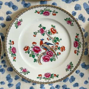 Antique Set of 6 F. Winkle & Co. England Whieldon Ware Pheasant Dinner ...