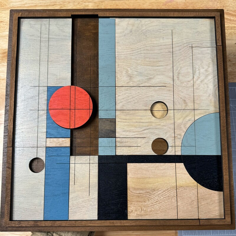 Wood Squares Wall Art - Etsy