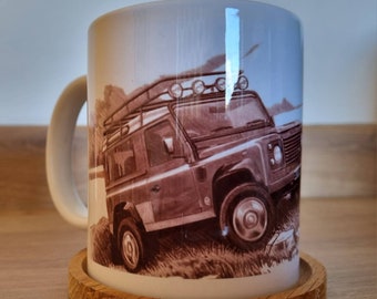 Land Rover Defender Mug - Etsy UK