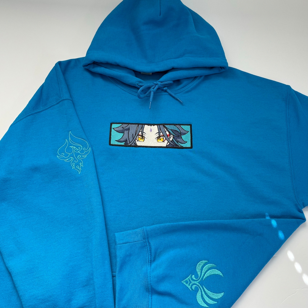 Xiao Genshin Impact Embroidery Sweater | Genshin Impact Hoodie ...
