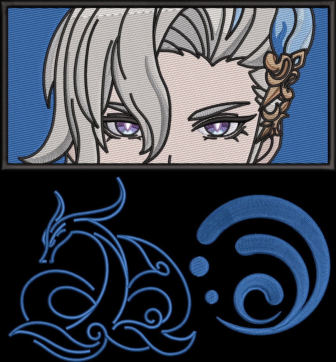 Neuvillette Genshin Impact Embroidery Sweater Genshin Impact Hoodie ...