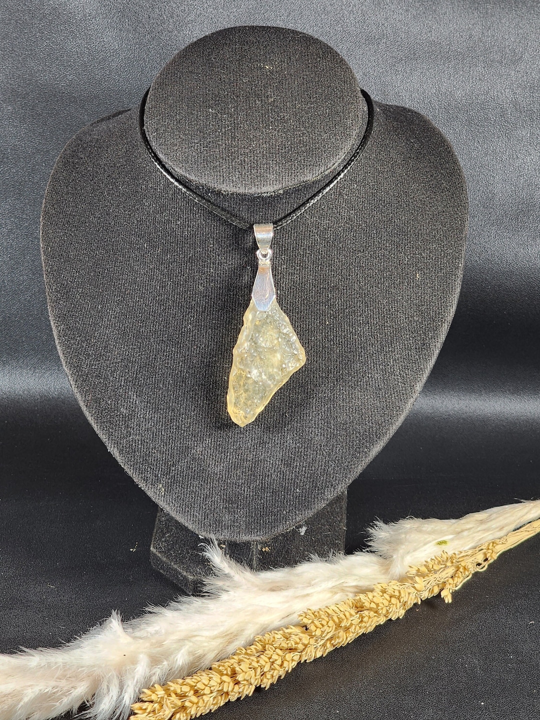 Libyan Desert Glass Pendant / Libyan Gold Tektite / Libyan Glass ...